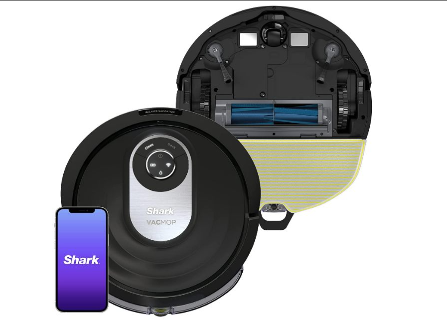 Shark AI Robot Vacuum & Mop, Black/Silver (RV2001WD) - StealDeals Inc
