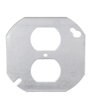 1-Gang Round Metal Electrical Box Cover - StealDeals Inc