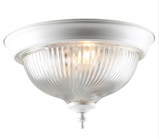 11-in White Steel Ceiling Light Mount - StealDeals Inc