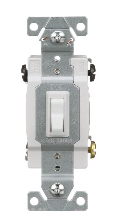 20-Amp 4-Way Toggle Light Switch, White - StealDeals Inc